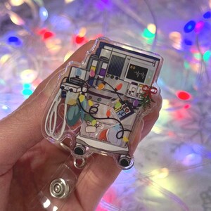 Christmas Anesthesia Machine Shaker Badge Reel - Etsy