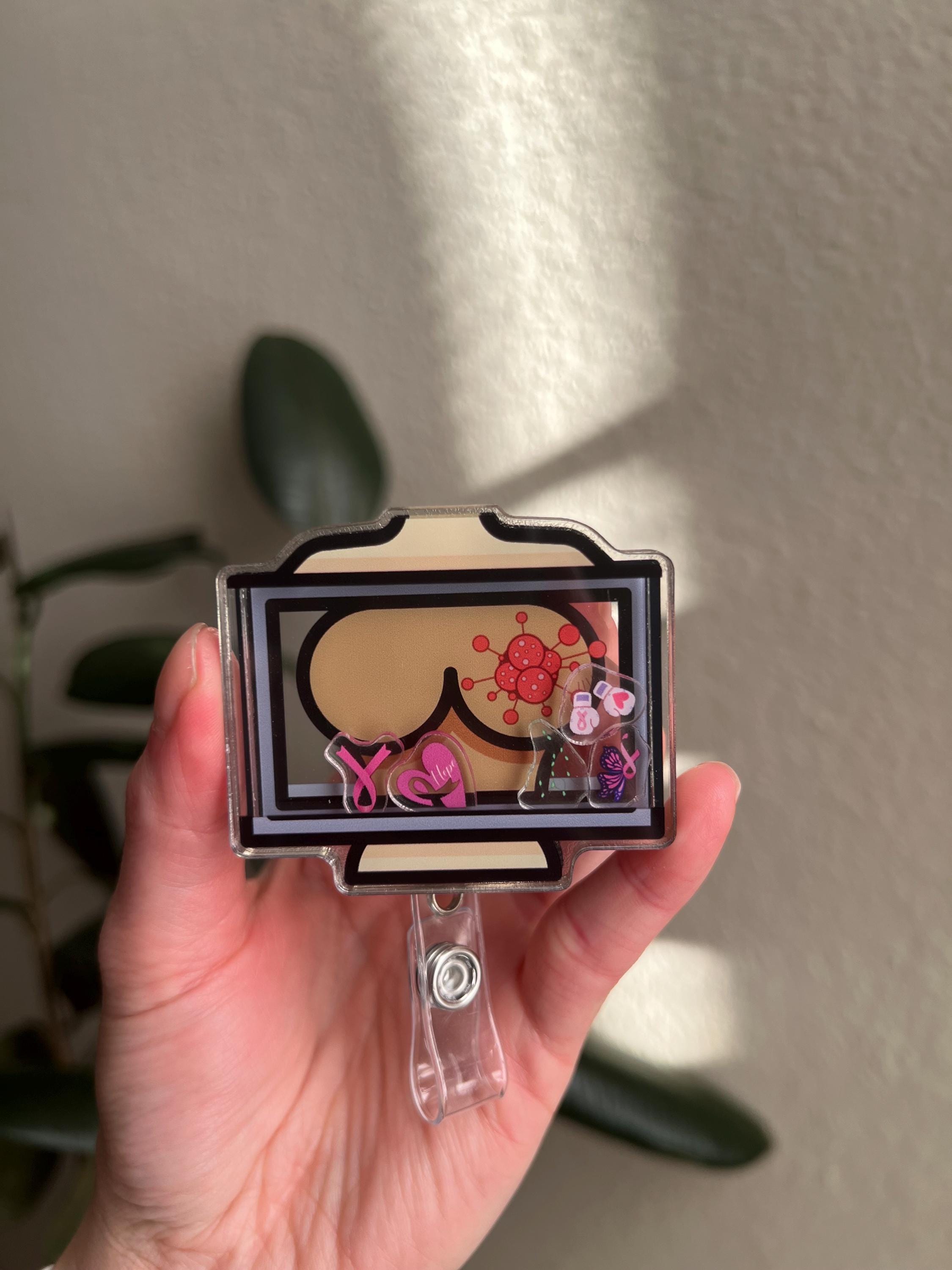 Mammogram Shaker Badge Reel - Etsy