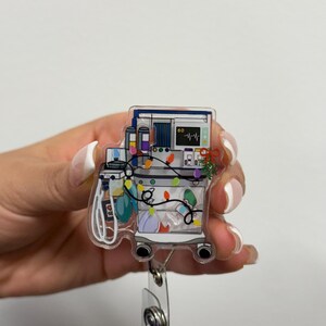 Christmas Anesthesia Machine Shaker Badge Reel - Etsy