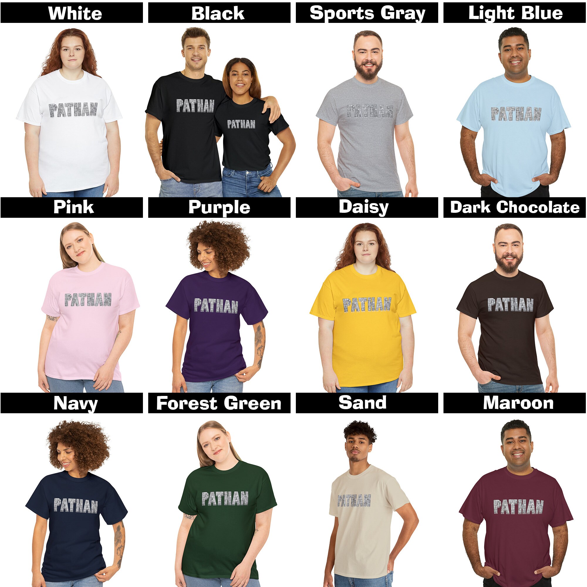 Pathan - Pashtun Afghani Pakhtoon Funny Cotton Short-sleeve Unisex T ...