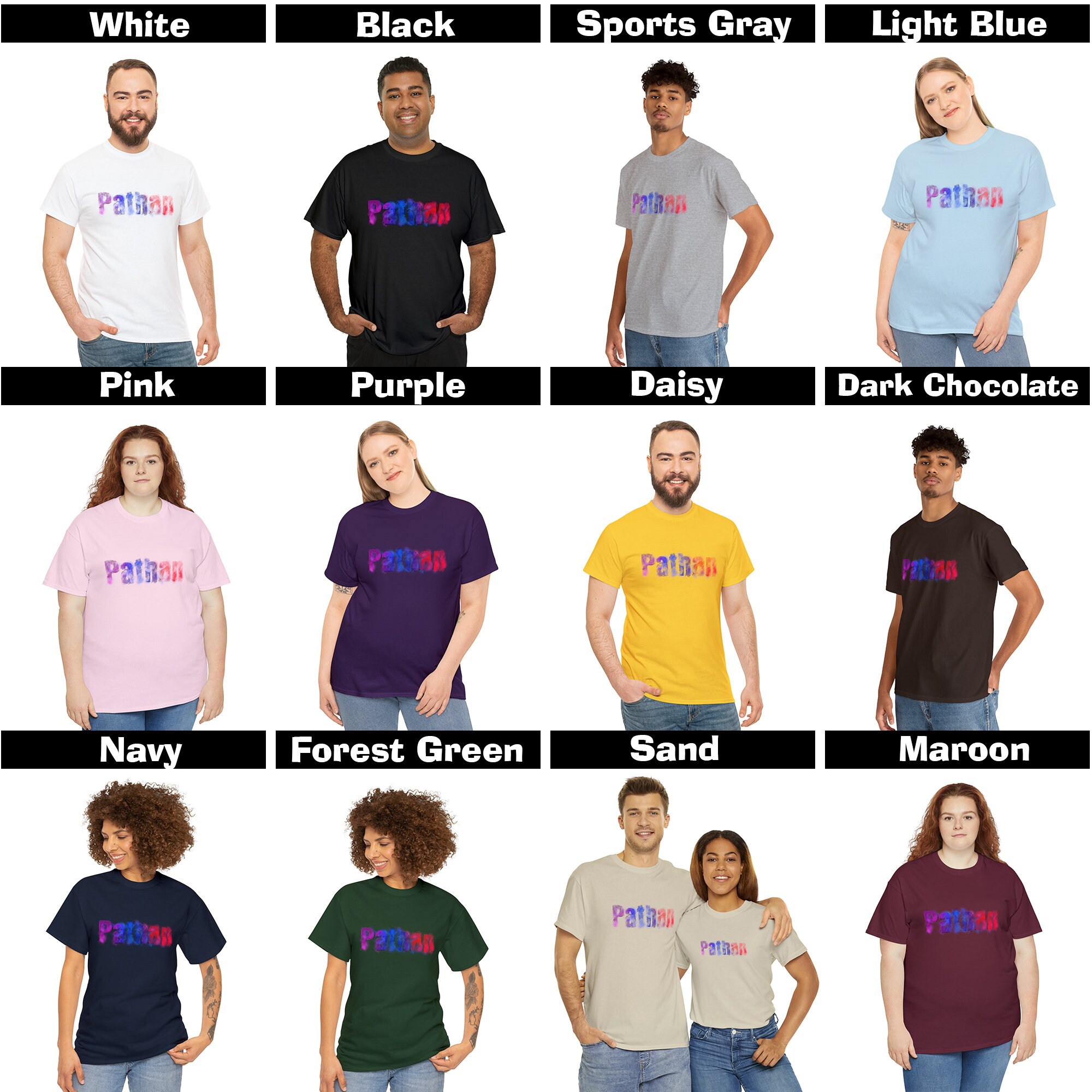 Pathan - Pashtun Afghani Pakhtoon Funny Cotton Short-sleeve Unisex T ...