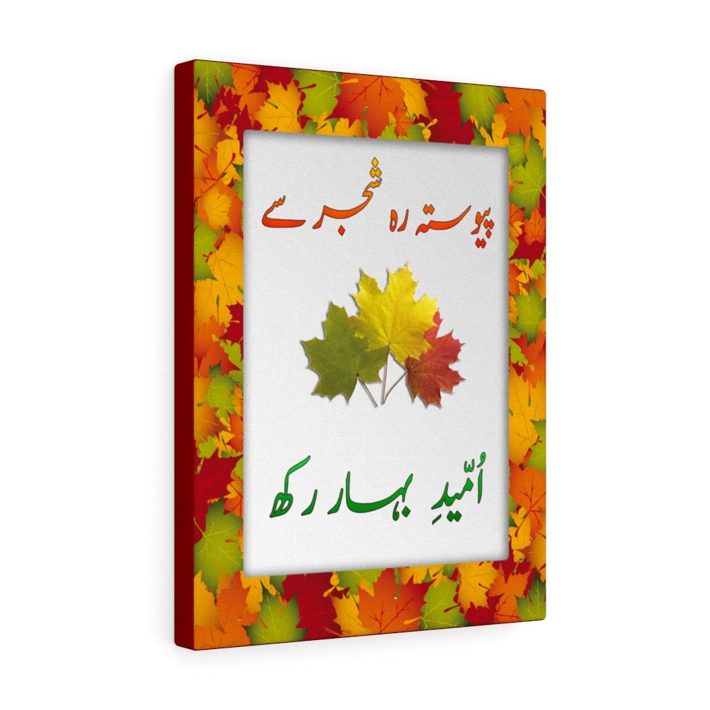 Allama Iqbal Pakistani Poetry Urdu pewasta Reh Shajr Se Canvas Gallery ...