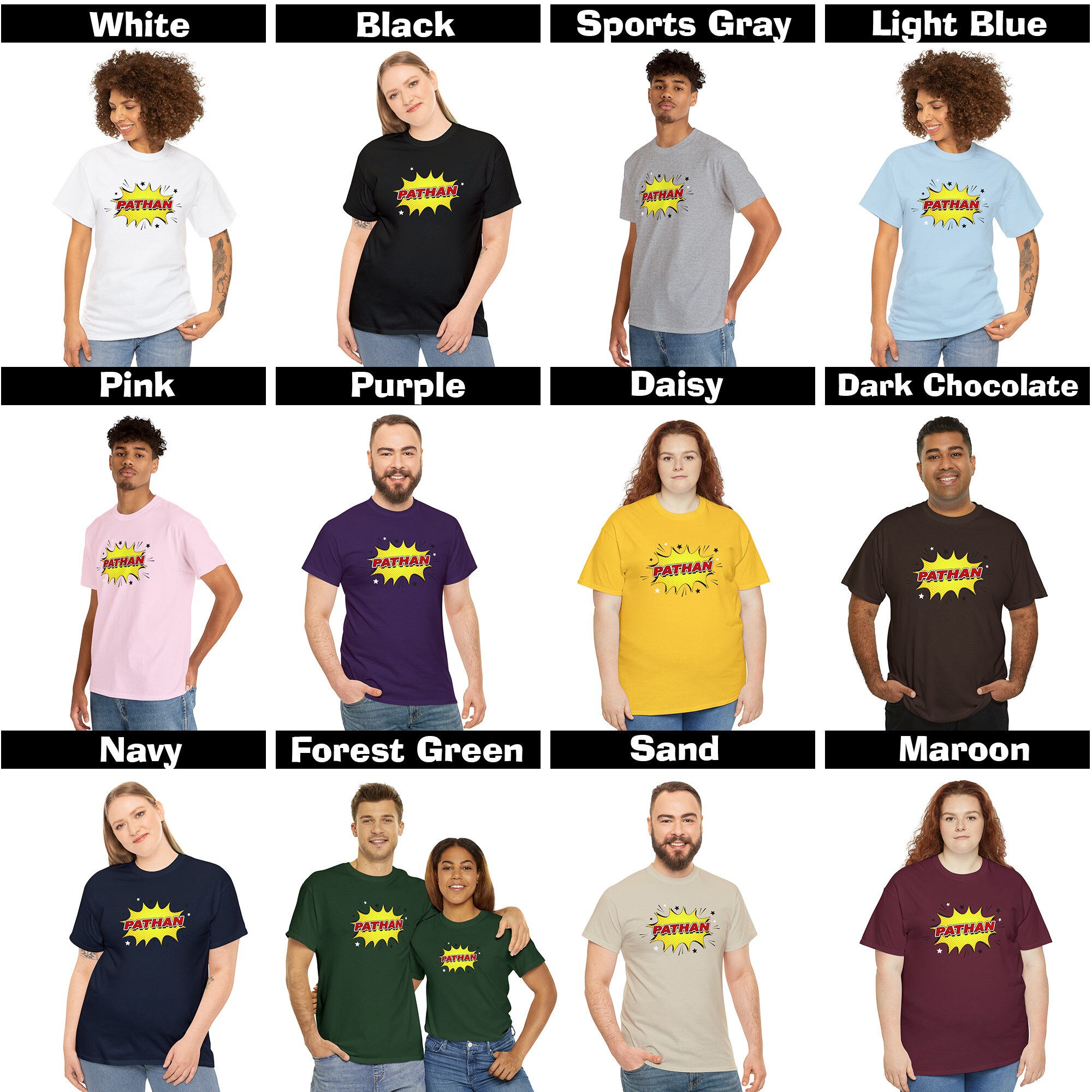 Pathan - Pashtun Afghani Pakhtoon Funny Cotton Short-sleeve Unisex T ...