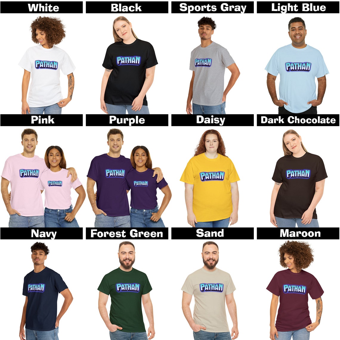 Pathan - Pashtun Afghani Pakhtoon Funny Cotton Short-sleeve Unisex T ...