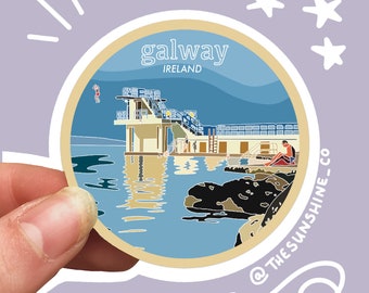 A5 Sticker Sheet Ireland Pink Landmarks Vinyl Stickers Irish - Etsy