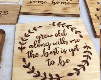 Custom Wood Burned Signs - Etsy