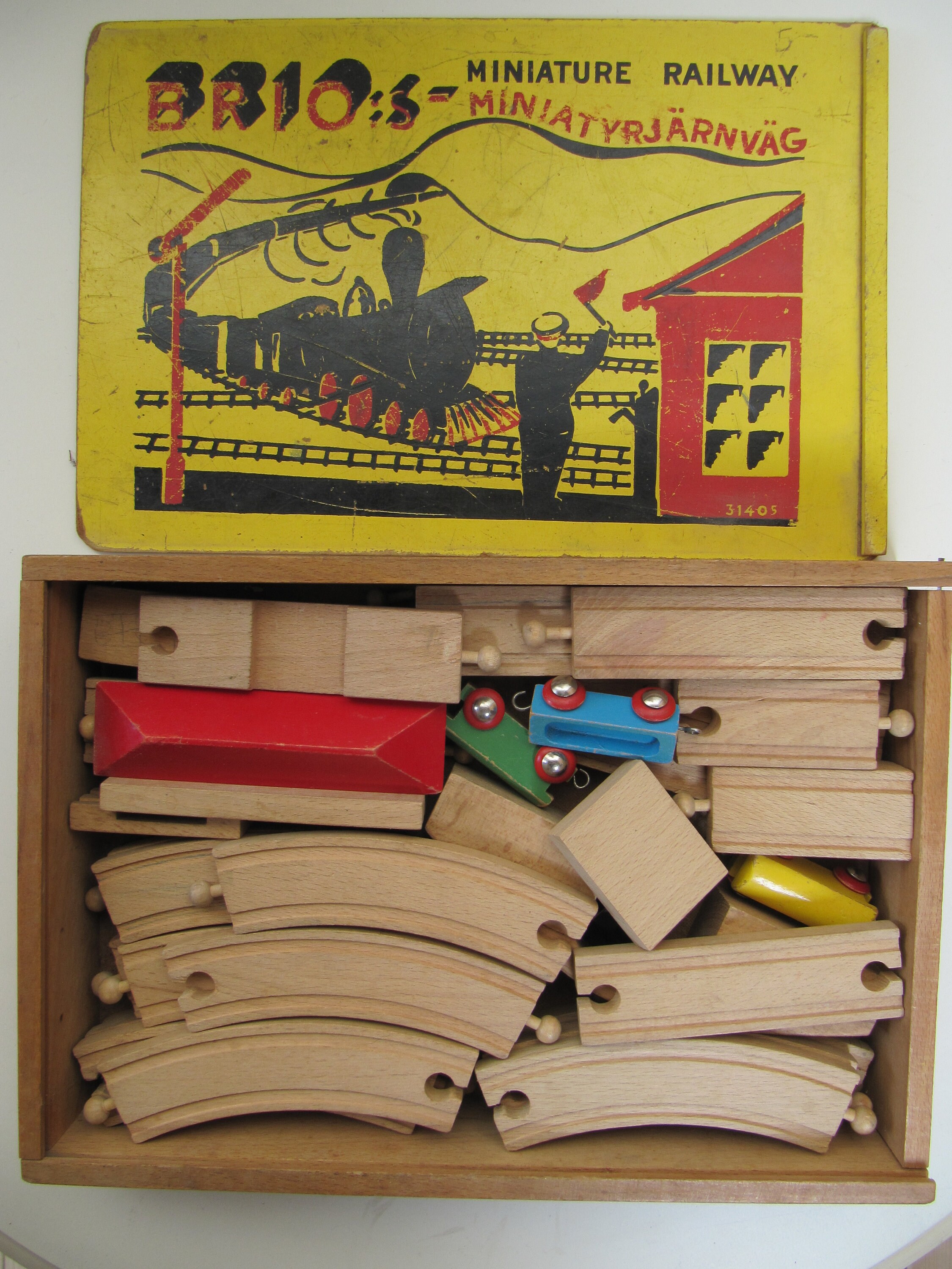 Vintage Wooden Toy Train Circuit Originating in Sweden Early 1970s ...