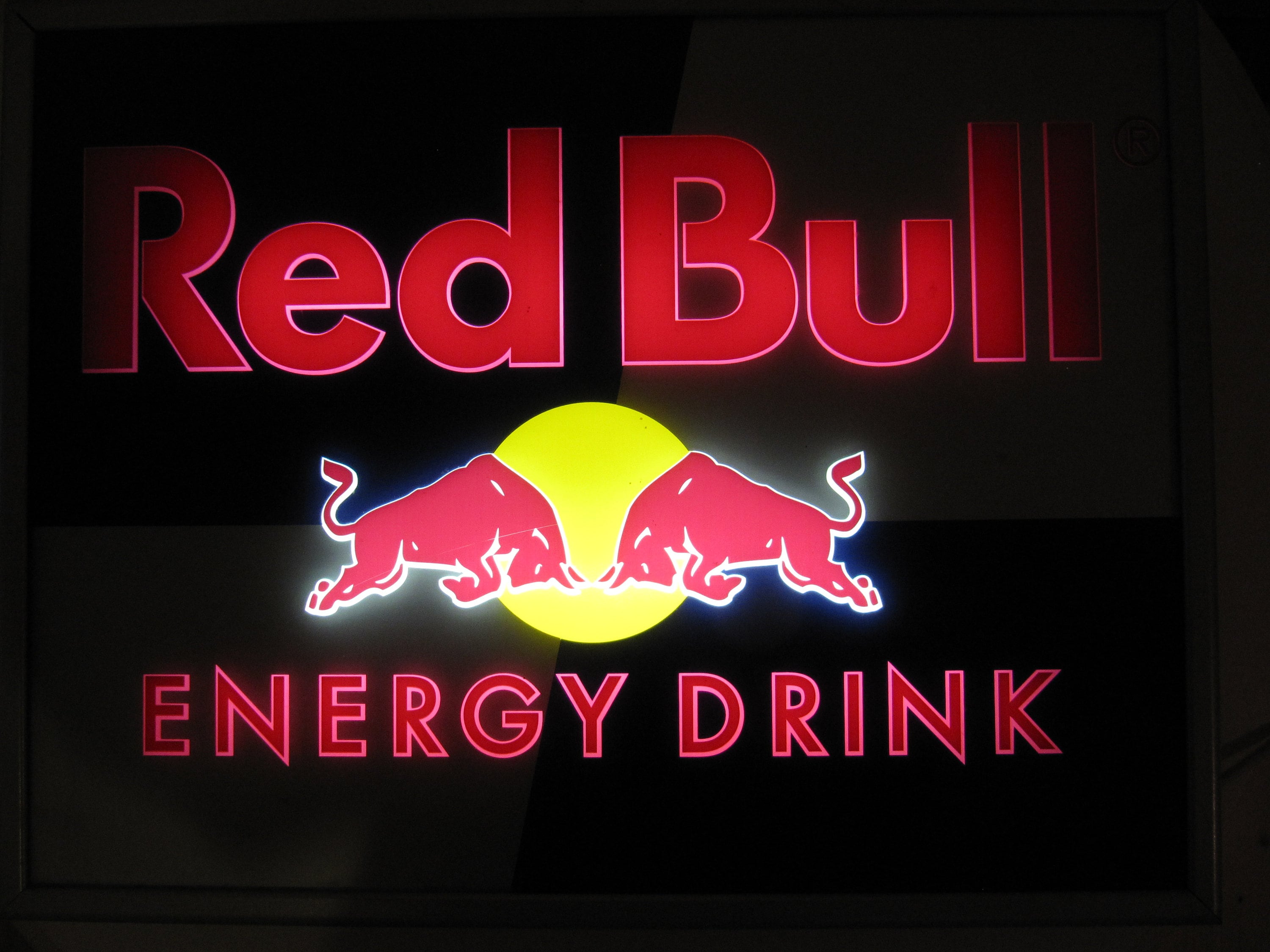 Vintage Decorative RED BULL Advertising Light Sign for Interiors Which ...