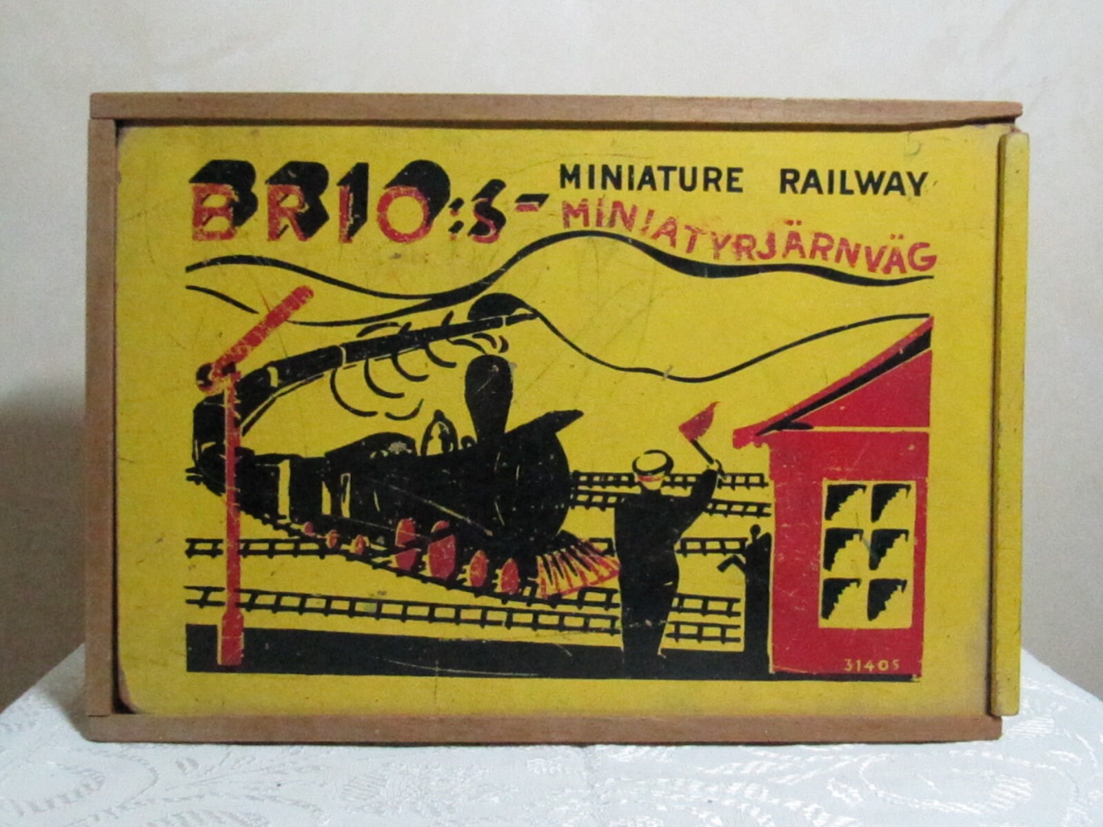 Vintage Wooden Toy Train Circuit Originating in Sweden Early 1970s ...