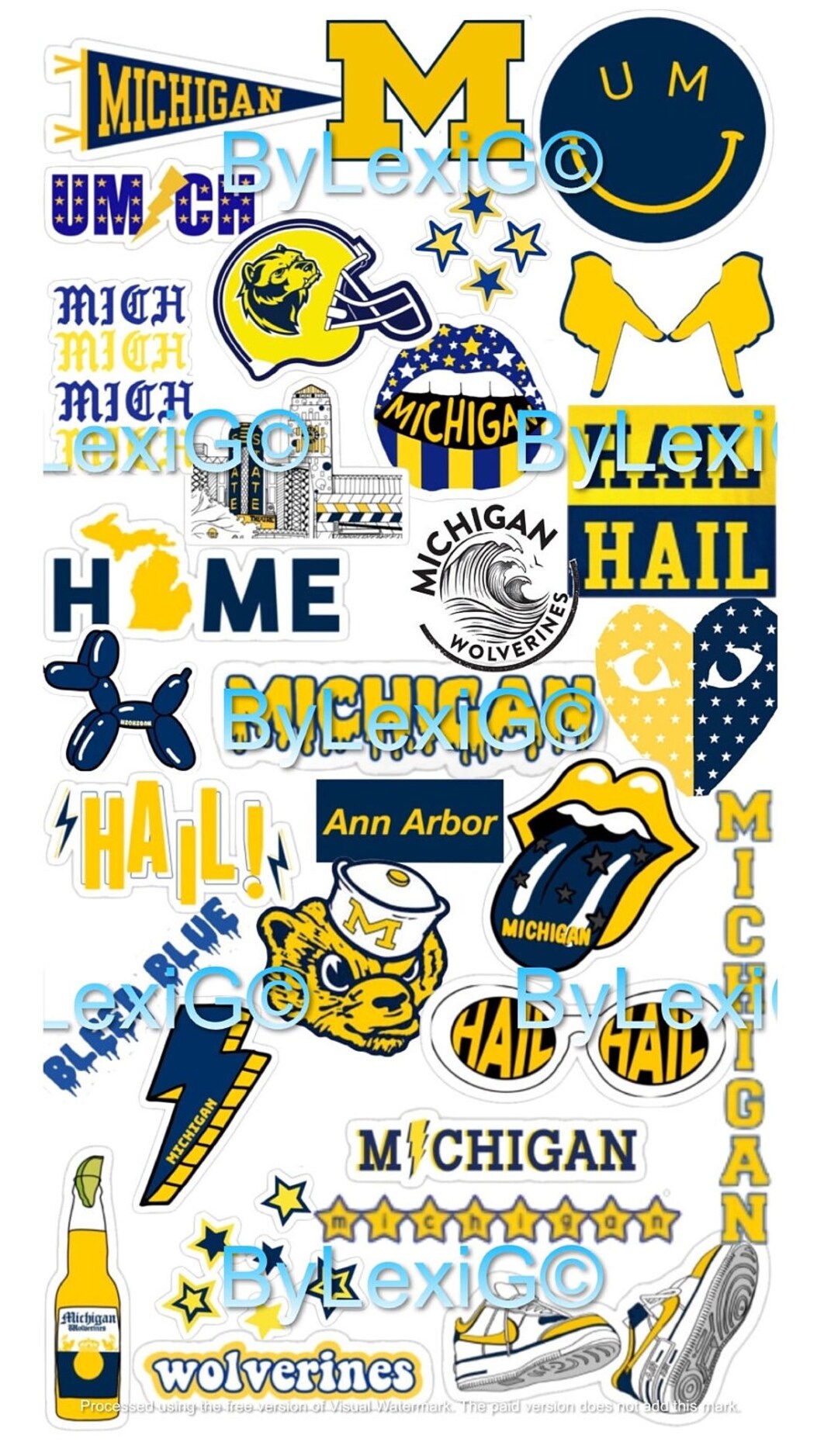 University of Michigan Poster - Etsy