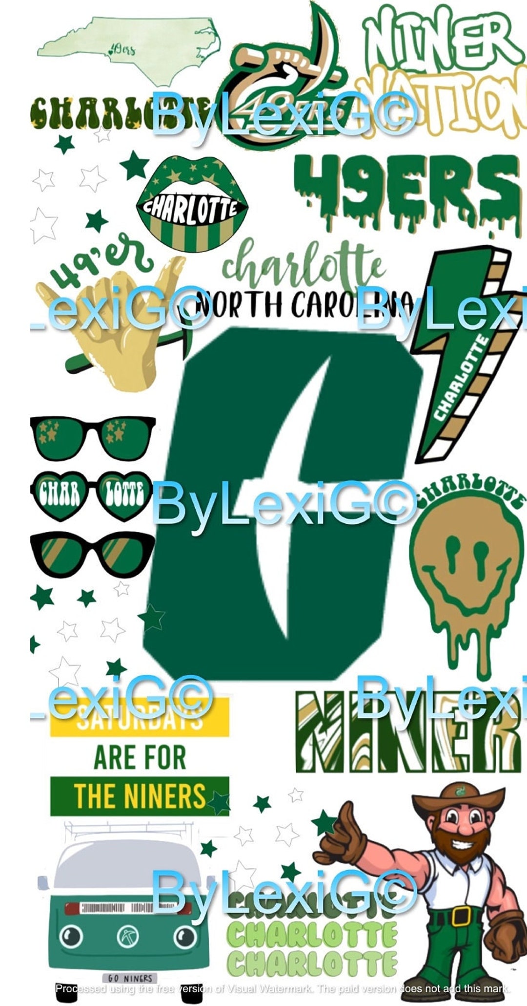 UNCC Poster - Etsy
