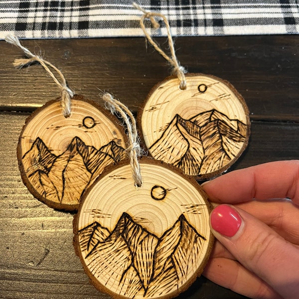 Wood Burning Christmas Ornaments - Etsy