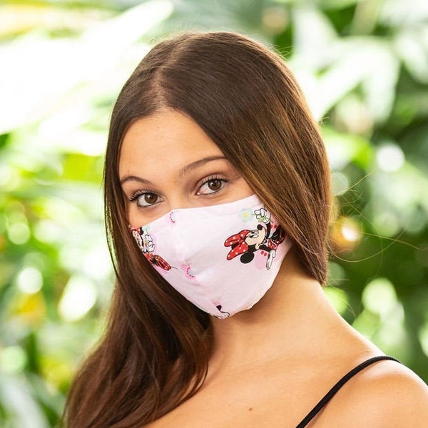 Minnie Mouse Face Mask - Etsy