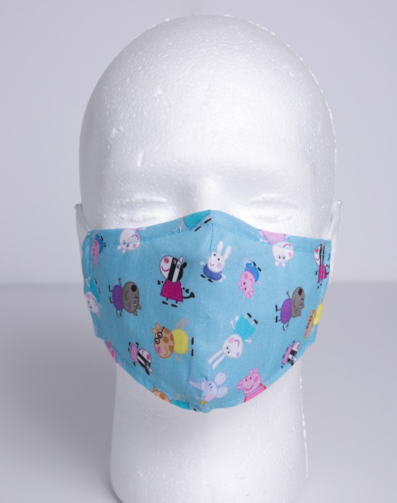 Peppa Pig Mask Face Mask 2 PM2.5 Filters USA, Fabric Face Mask ...