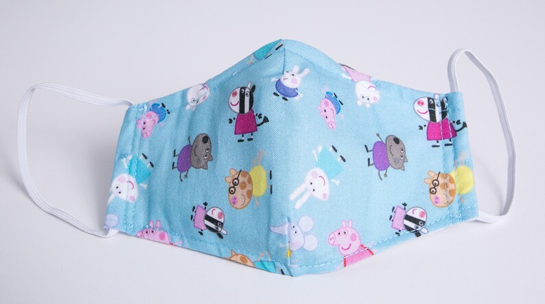 Peppa Pig Mask Face Mask + 2 PM2.5 Filters USA, Fabric Face Mask ...