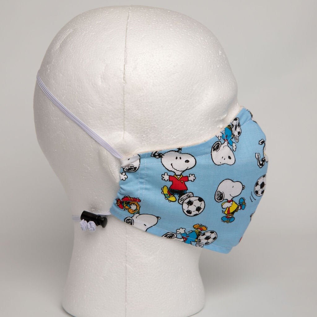 Snoopy Face Mask 2 PM2.5 Filters USA Snoopy Soccer Mask - Etsy UK