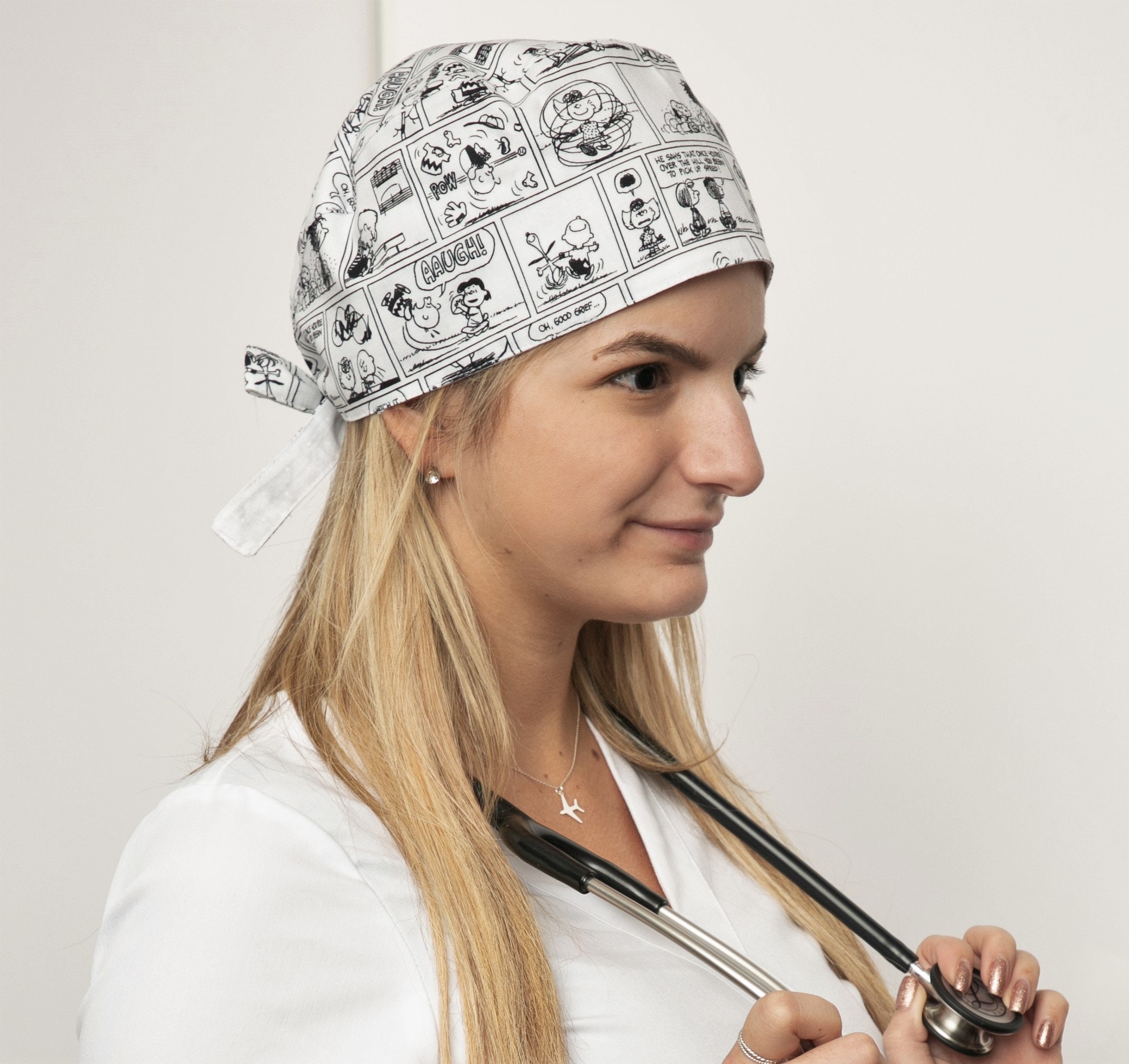 Peanuts Comic Surgical Cap Scrub Caps Scrub Hats Surgery - Etsy