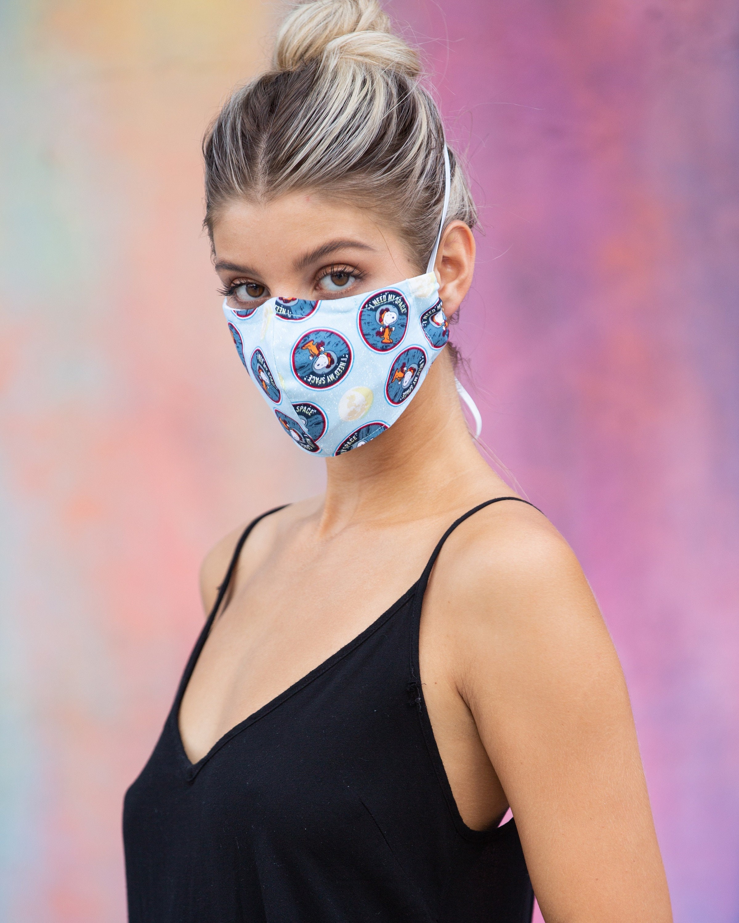 Snoopy Space Face Mask 2 PM2.5 Filters USA Snoopy White | Etsy