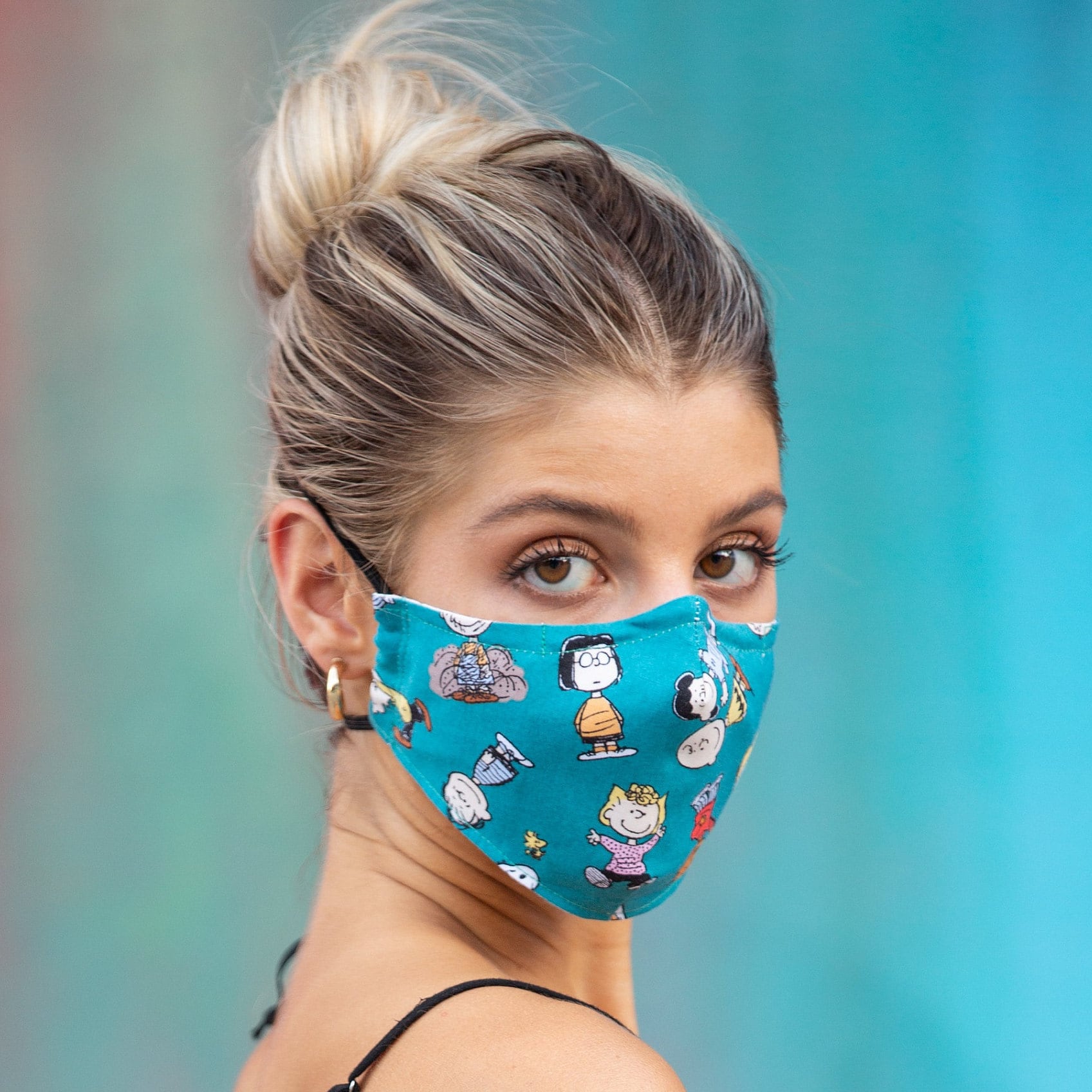 Peanuts Snoopy Face Mask Fabric Face Mask Washable Face | Etsy