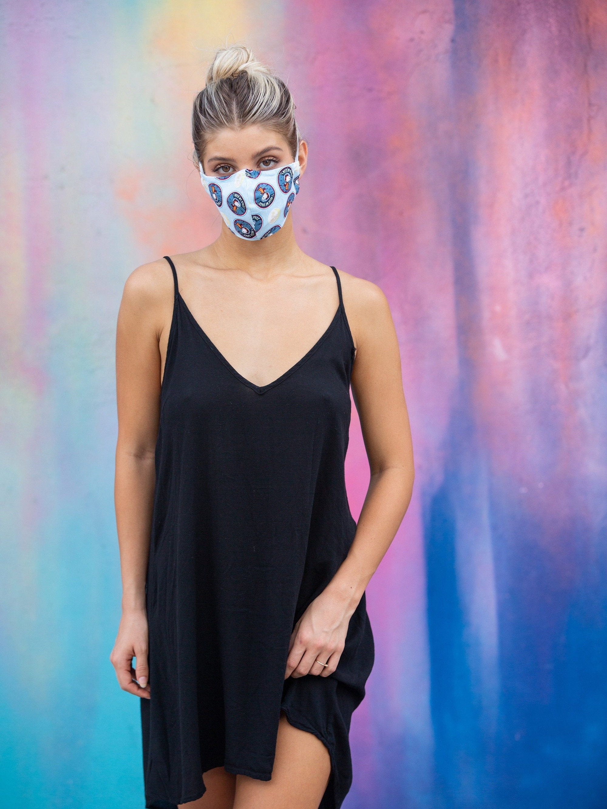 Snoopy Space Face Mask 2 PM2.5 Filters USA Snoopy White | Etsy