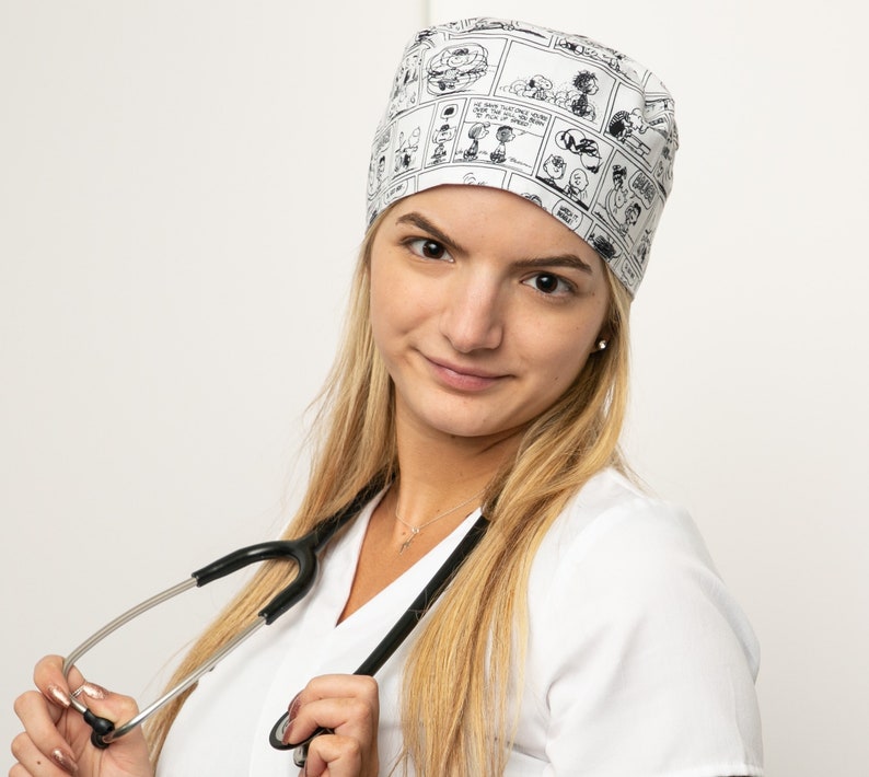 Peanuts Comic Surgical Cap, Scrub Caps, Scrub Hats, Surgery Caps - Etsy