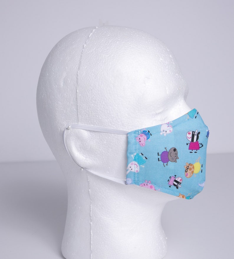 Peppa Pig Mask Face Mask 2 PM2.5 Filters USA, Fabric Face Mask ...