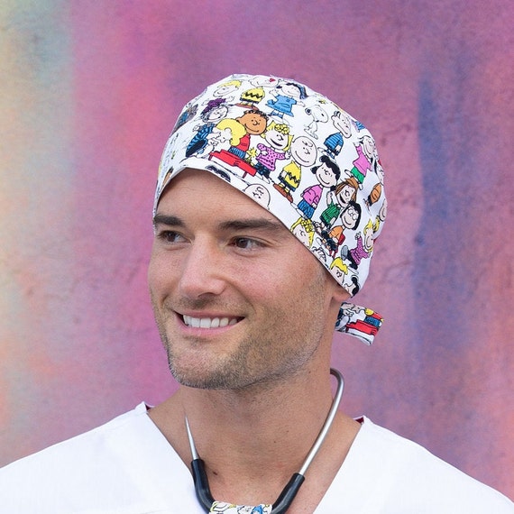 Peanuts & Friends Surgical Cap Scrub Caps Scrub Hats | Etsy