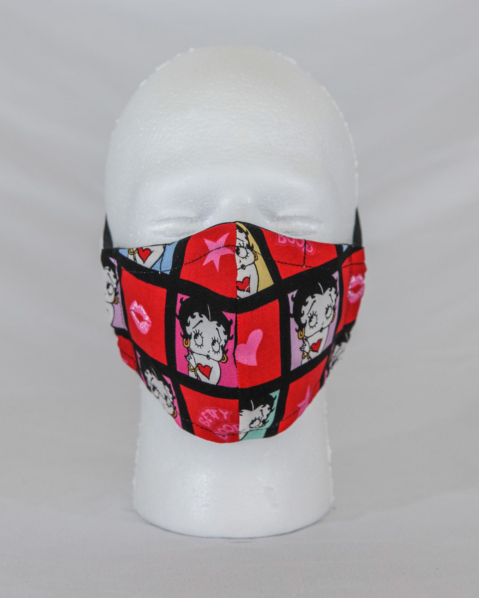 Betty Boop Face Mask + 2 PM2.5 Filters USA - Betty Boop, Fabric Face ...