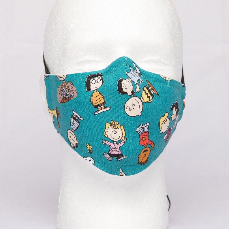 Peanuts Snoopy Face Mask Fabric Face Mask Washable Face - Etsy