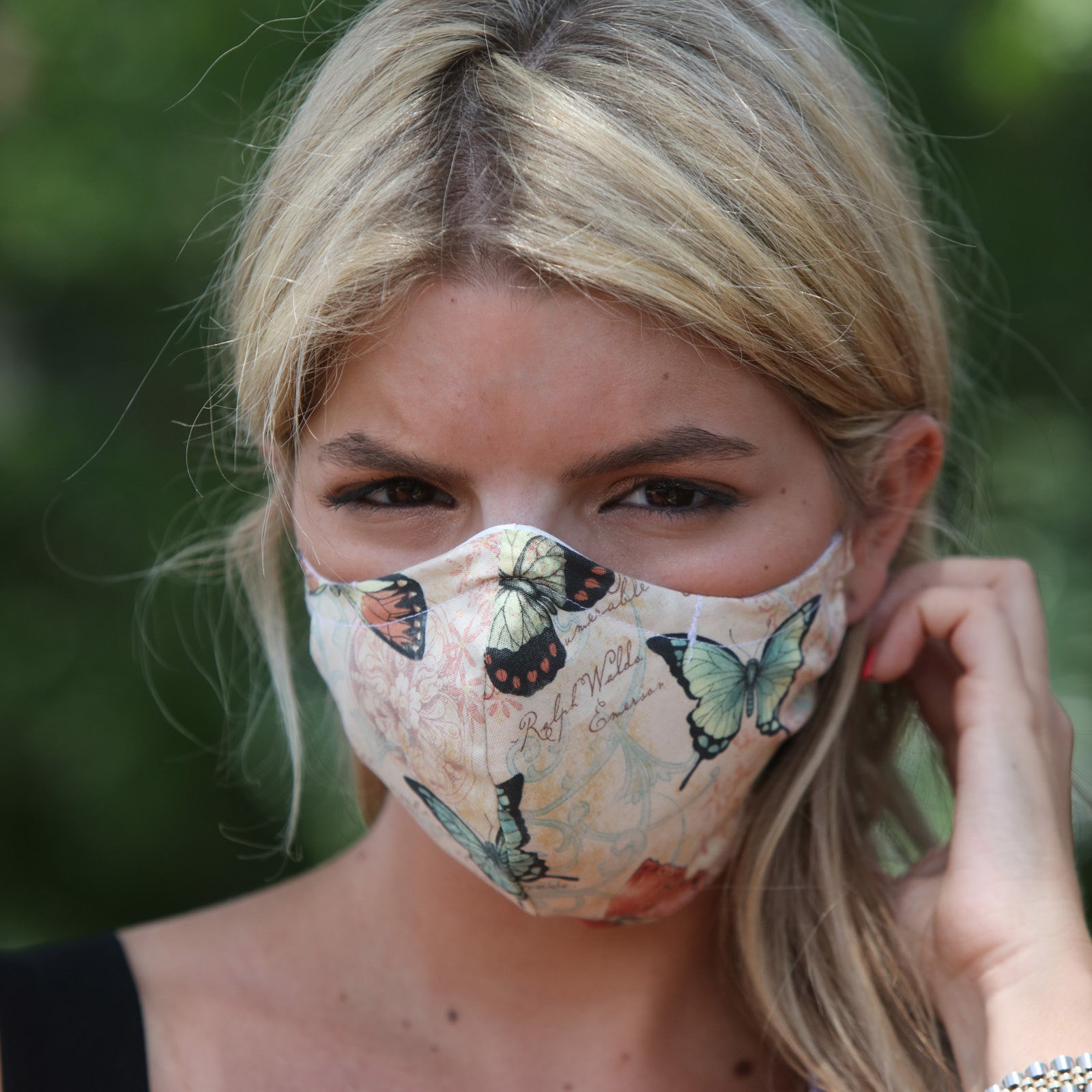 Butterfly Face Mask + 2 PM2.5 Filters USA - Butterfly, Fabric Face Mask ...