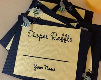 Diaper Raffle Invitation Insert INSTANT DOWNLOAD Printable Digital Baby ...