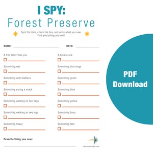 I SPY: Forest Preserve - Etsy