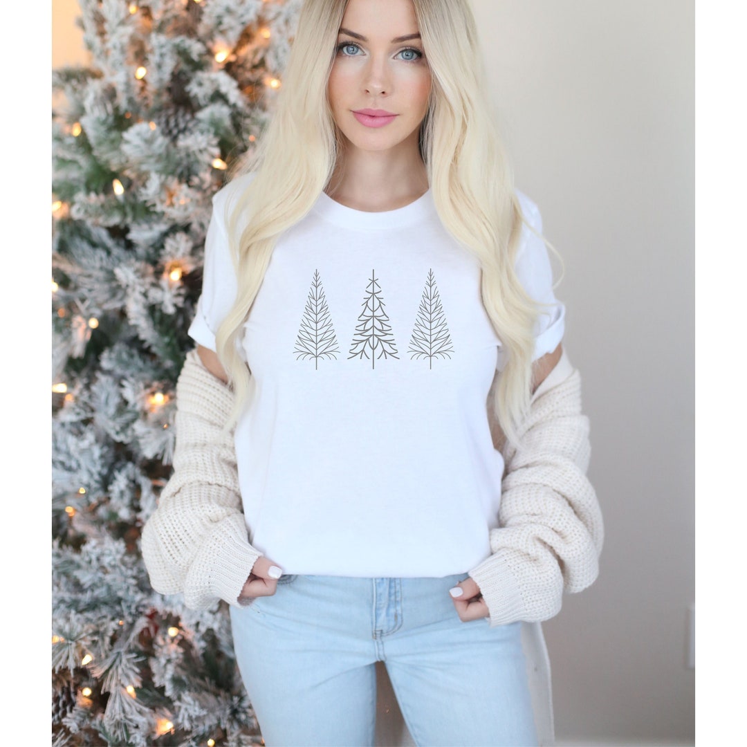 Christmas Trees Shirt, Christmas Shirts for Women, Christmas Tee ...