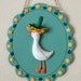 Duck With Flower Hat Wall Hanging - Etsy
