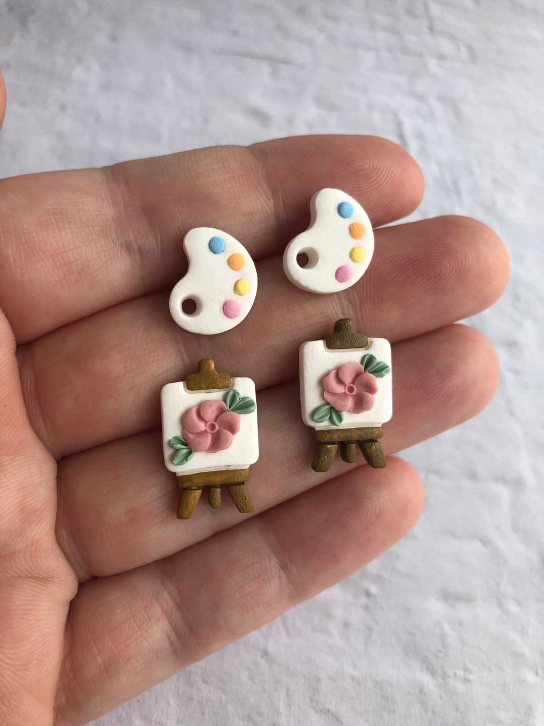 Paint Palette Studs, Art Easel Stud Pack - Etsy