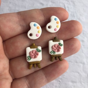 Paint Palette Studs, Art Easel Stud Pack - Etsy