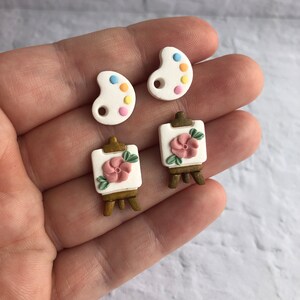 Paint Palette Studs, Art Easel Stud Pack - Etsy