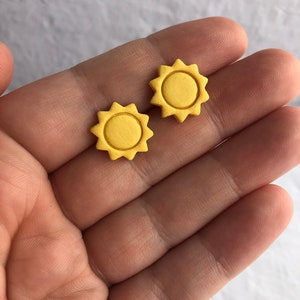 Sun Studs, Pastel Rainbow Tiny Flower Stud Pack - Etsy