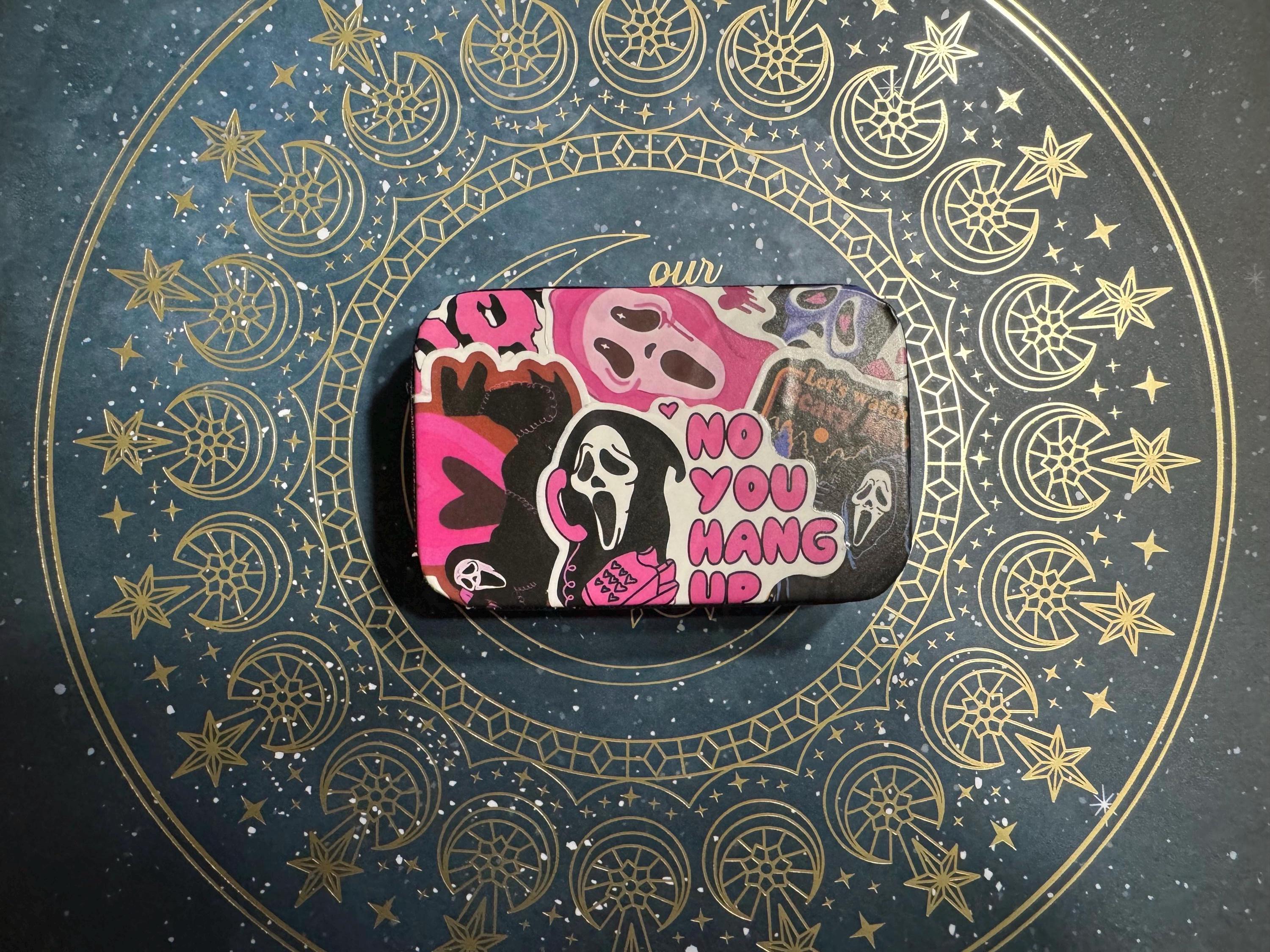 Custom Tin Wallet ghostface Screams Pink - Etsy
