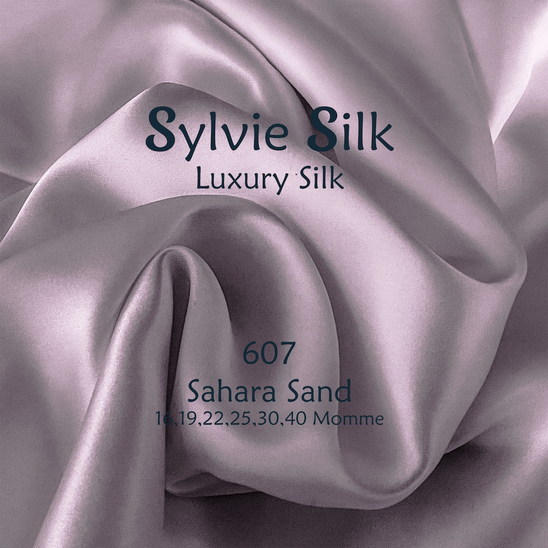 16,19 & 22 Momme Mulberry Silk Fabric SAHARA SAND Width 45” | Grade 6A ...