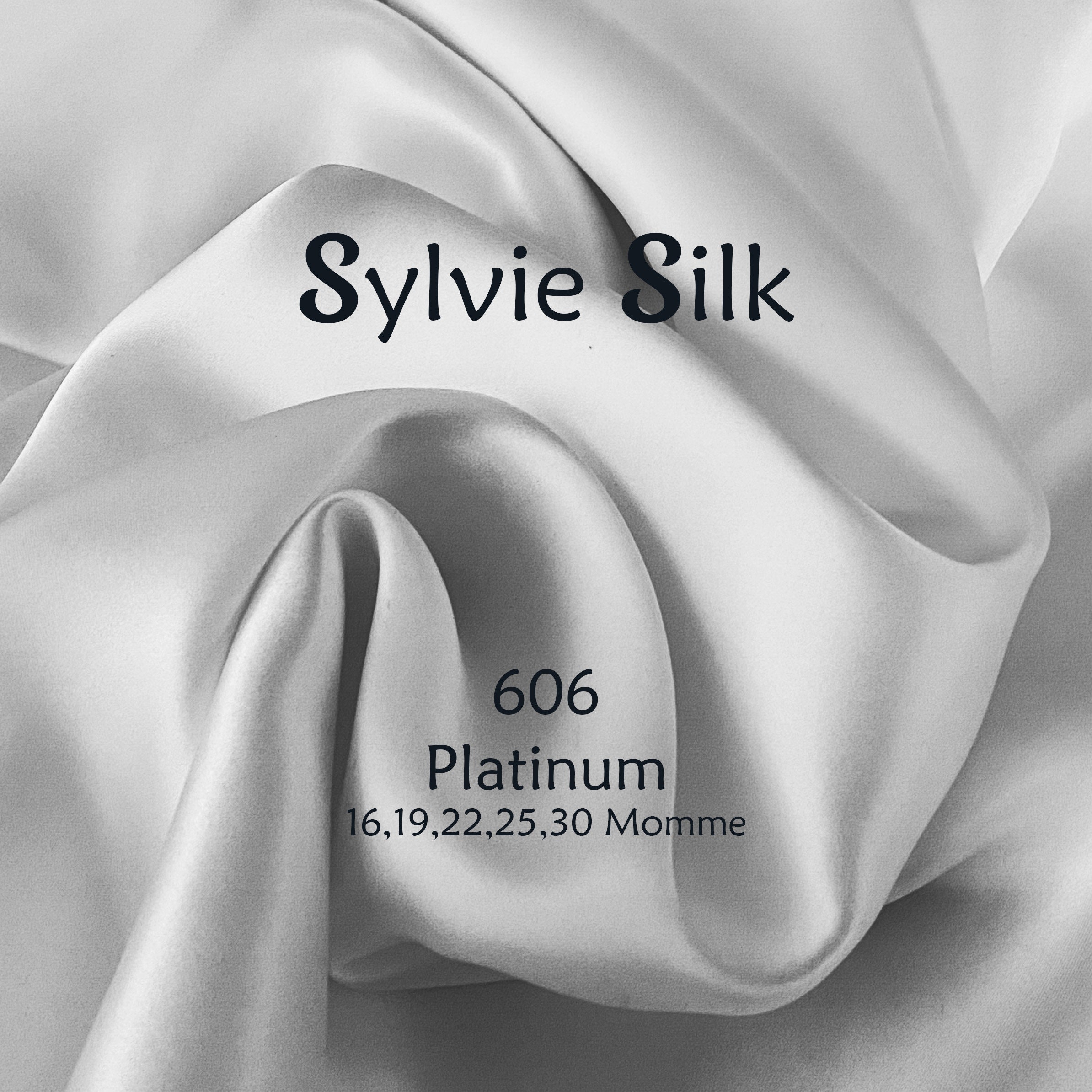 16,19 & 22 Momme Mulberry Silk Fabric PLATINUM Width 45” | Grade 6A 100 ...