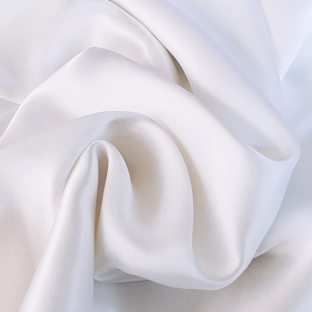 19 Momme Mulberry Silk Fabric NATURAL/UNDYED Width 54 Grade 6A 100% ...