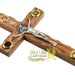 8 Inch Wooden Cross for Wall Décor | Olive Wood Crucifix Made in the ...