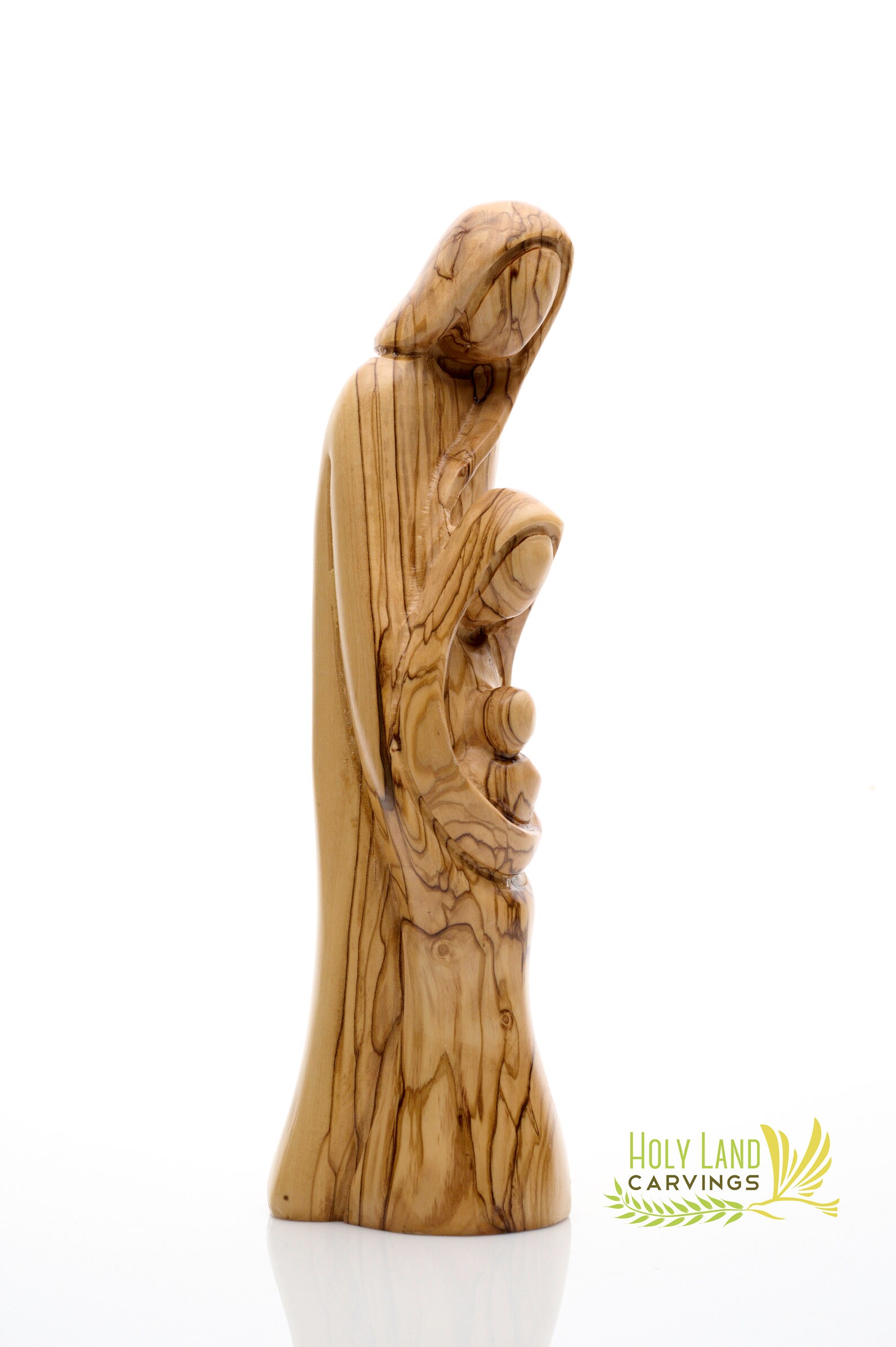 Large Holy Family Statue, Olive Wood Holy Family Figurine, Wooden Holy ...