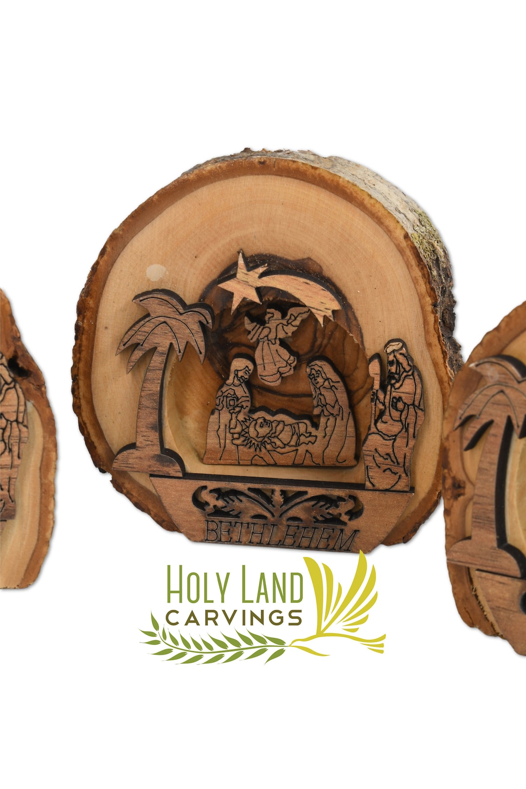 Small Nativity Scene Set Made of Olive Wood in the Holy Land ...