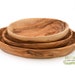 Olive Wood Plate Oval Wooden Plate Appetizers Hand Carved - Etsy