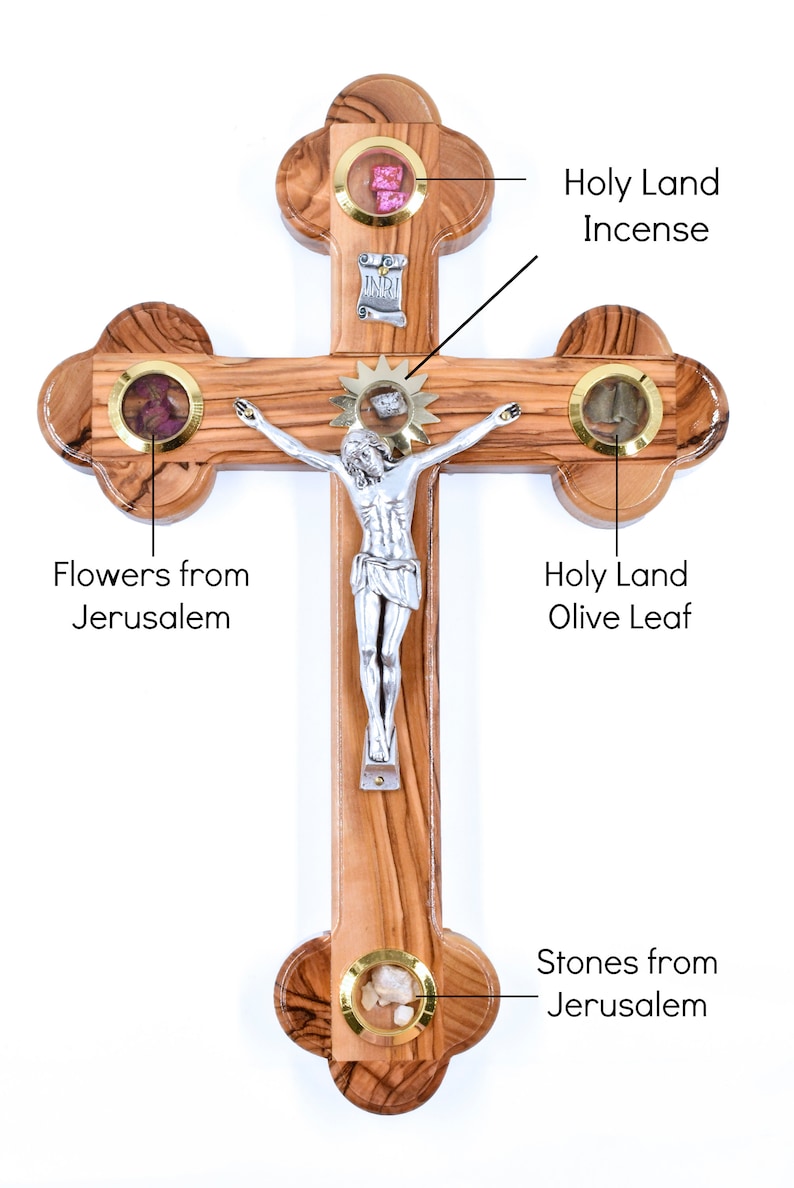 9 Inch Holy Cross for Wall Wooden Wall Crucifix Olive Wood | Etsy