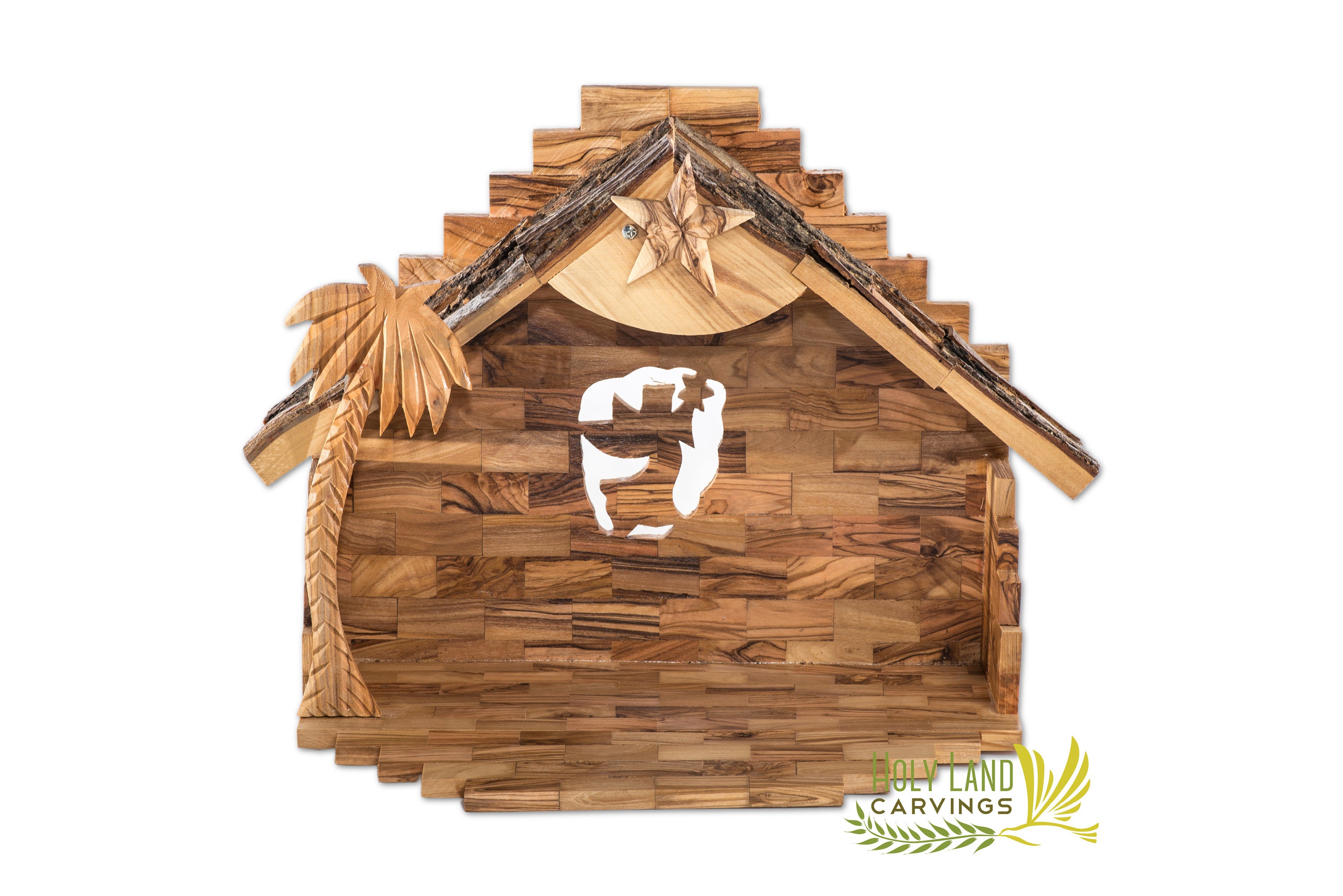 Large Nativity Set | Wooden Nativity Set for Christmas | Olive Wood ...