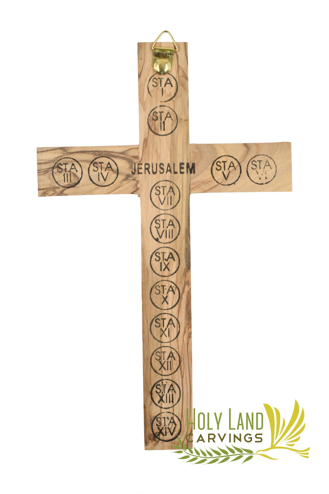 8 Inch Wooden Cross for Wall Décor Olive Wood Crucifix Made - Etsy