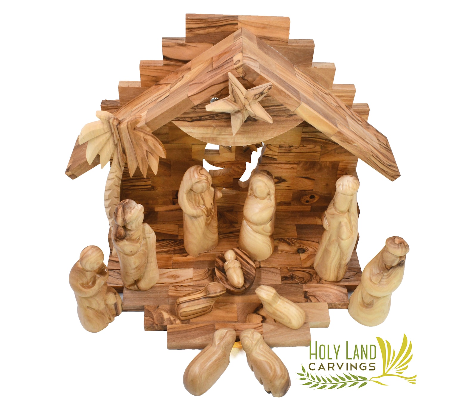 Large Nativity Set Wooden Nativity Set for Christmas Manger - Etsy